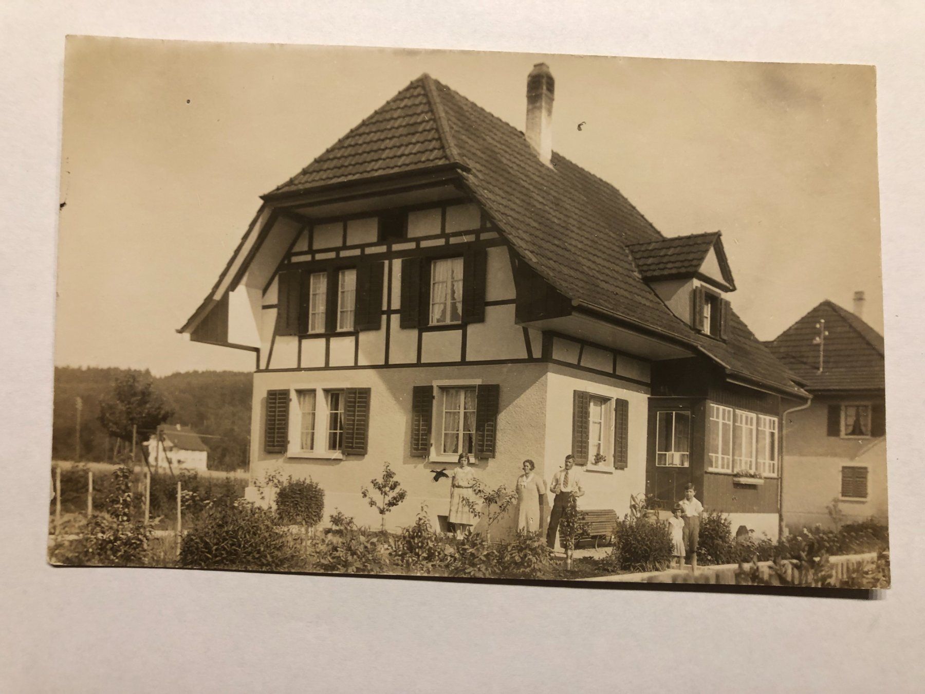 unbek AK Riegelbau/Wohnhaus mit Bewohnern wo? Roggwil ? (Gebraucht) in ...