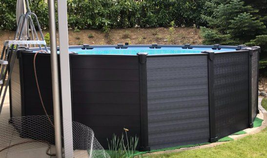 Intex Pool Graphite Grey Panel Swimming Pool 478cm | Kaufen auf Ricardo