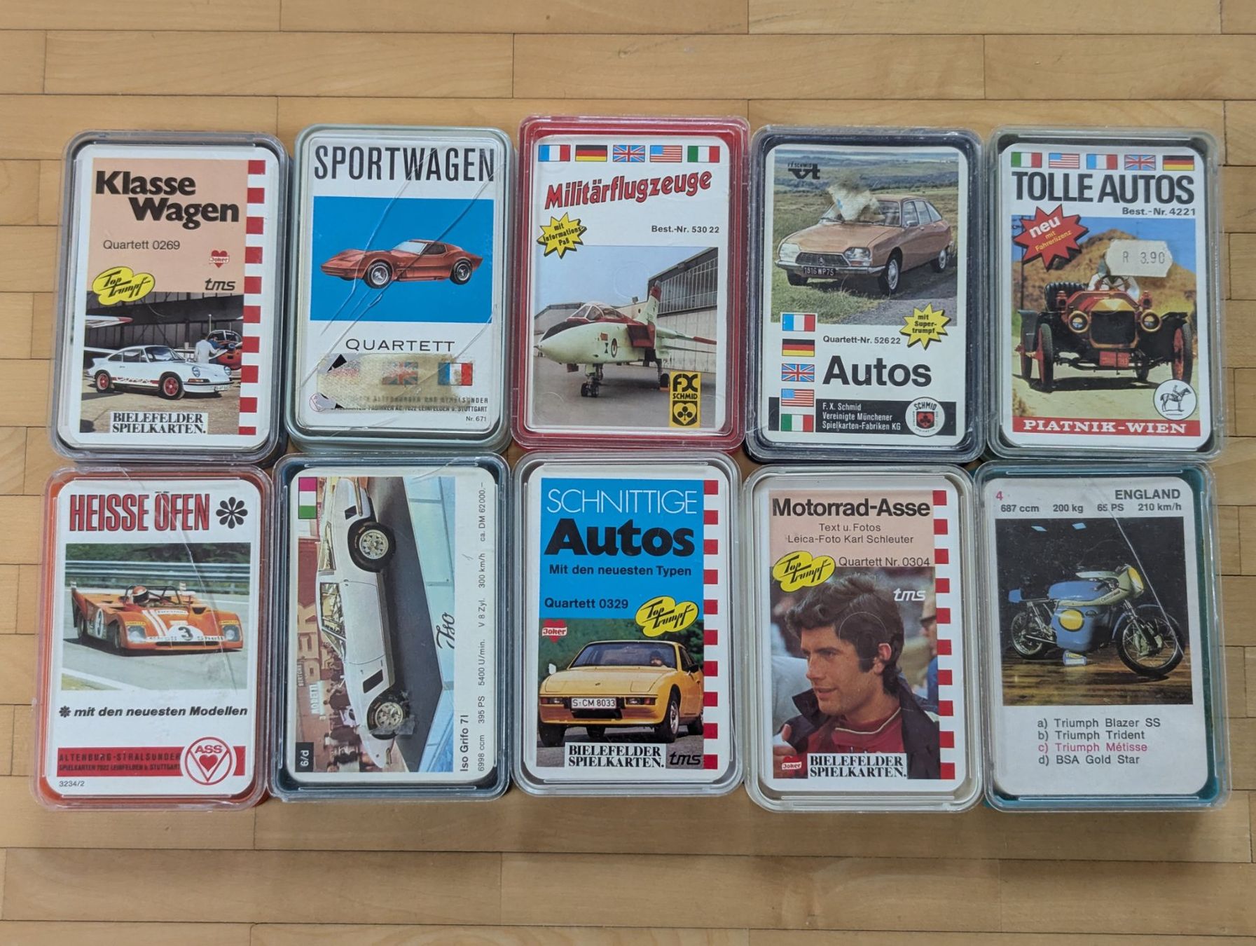 Vintage Auto Quartett Spielkarten, 70er Jahre Komplett! (Gebraucht) in ...