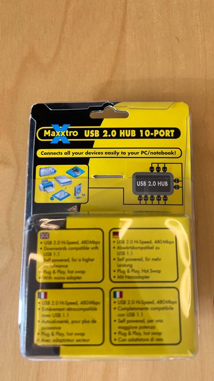 Maxxtro USB Hub 10-Port | Kaufen auf Ricardo