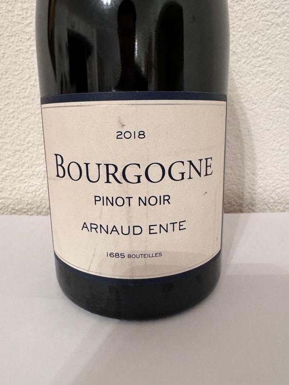 RARE !!! DOMAINE ARNAUD ENTE BOURGOGNE PINOT NOIR 2018 (Neuf avec emballage d'origine) à Crans ...