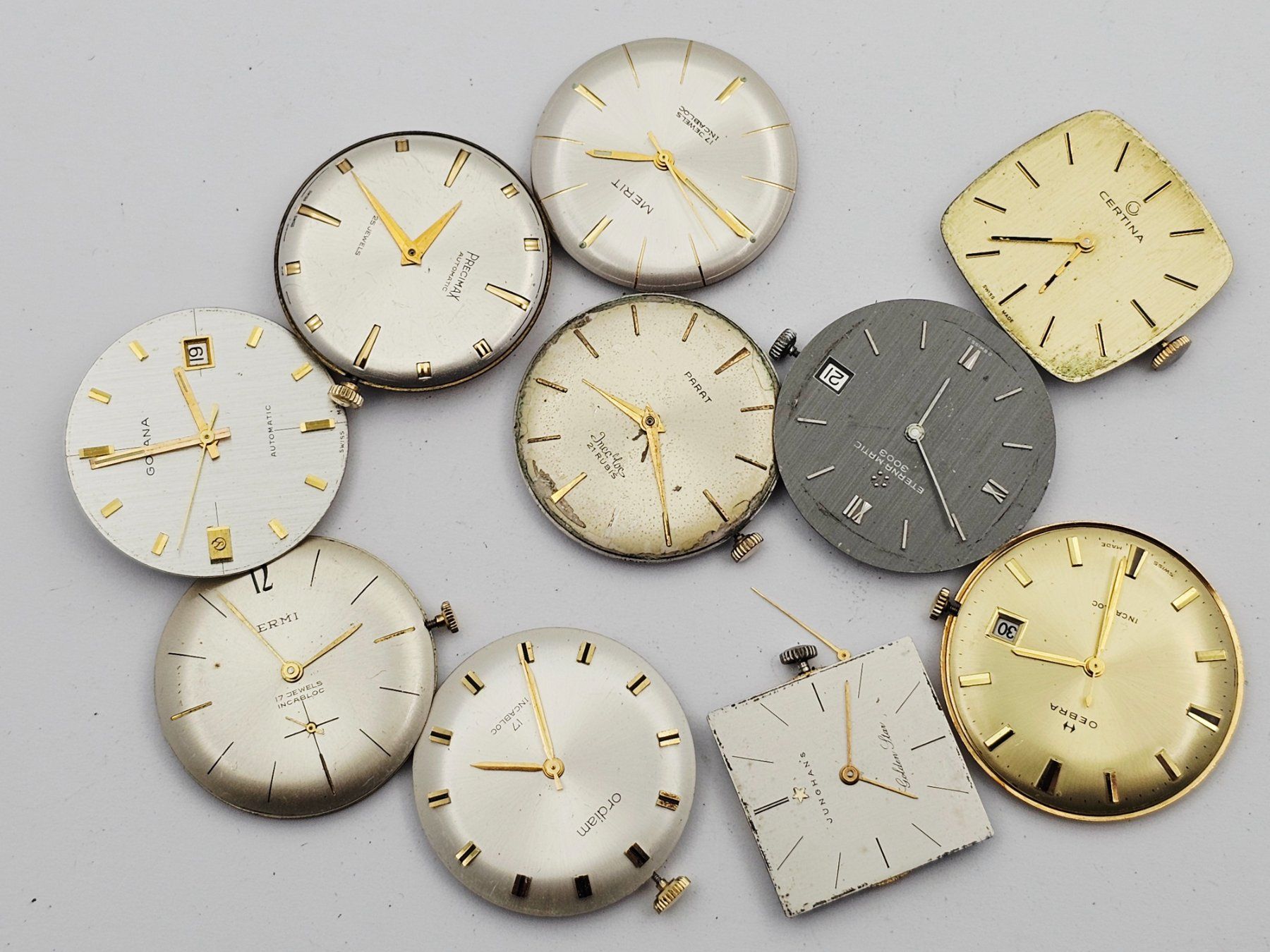 Konvolut PUW ETA Junghans Eterna-Matic 1500 Certina Werke (Gebraucht ...