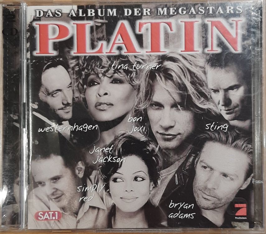 Platin Vol.1 - Album der Megastars, 2CD Hit Sampler 1996 (Gebraucht) in ...