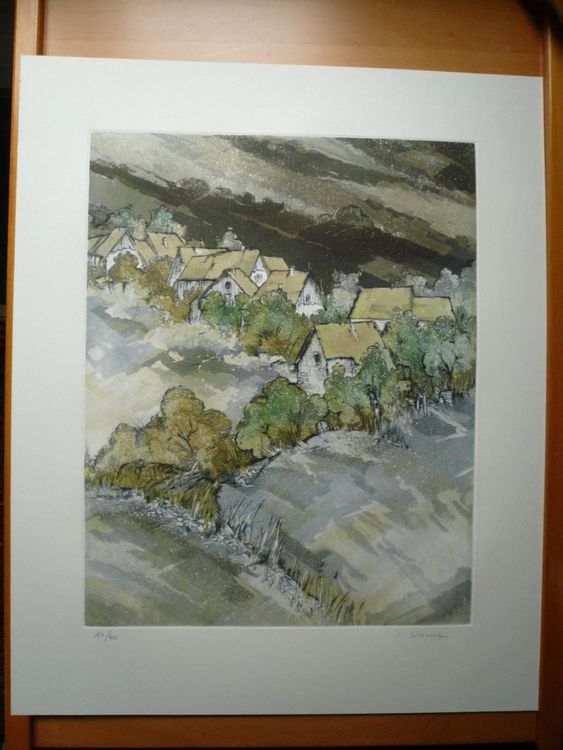 Lithografie 14/60 - Riquewihr im Elsass (Neu (gemäss Beschreibung)) in Brunnadern für CHF 1 ...
