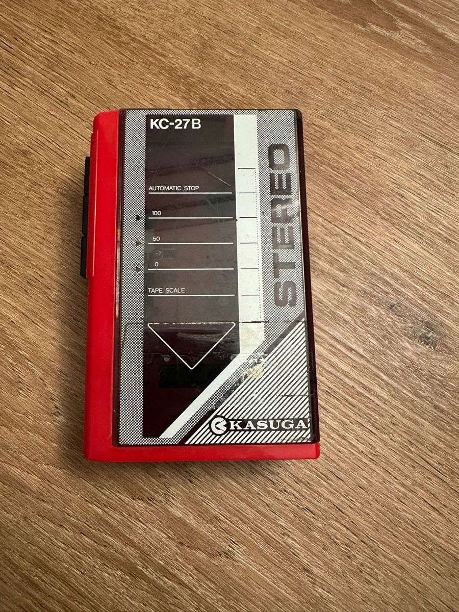 Kasuga KC-27B Stereo Kassettenplayer, rot, Vintage! (Gebraucht) in ...
