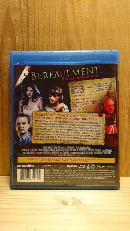 BEREAVEMENT in den Händen des Bösen Blu-Ray (Gebraucht) in Wilderswil ...