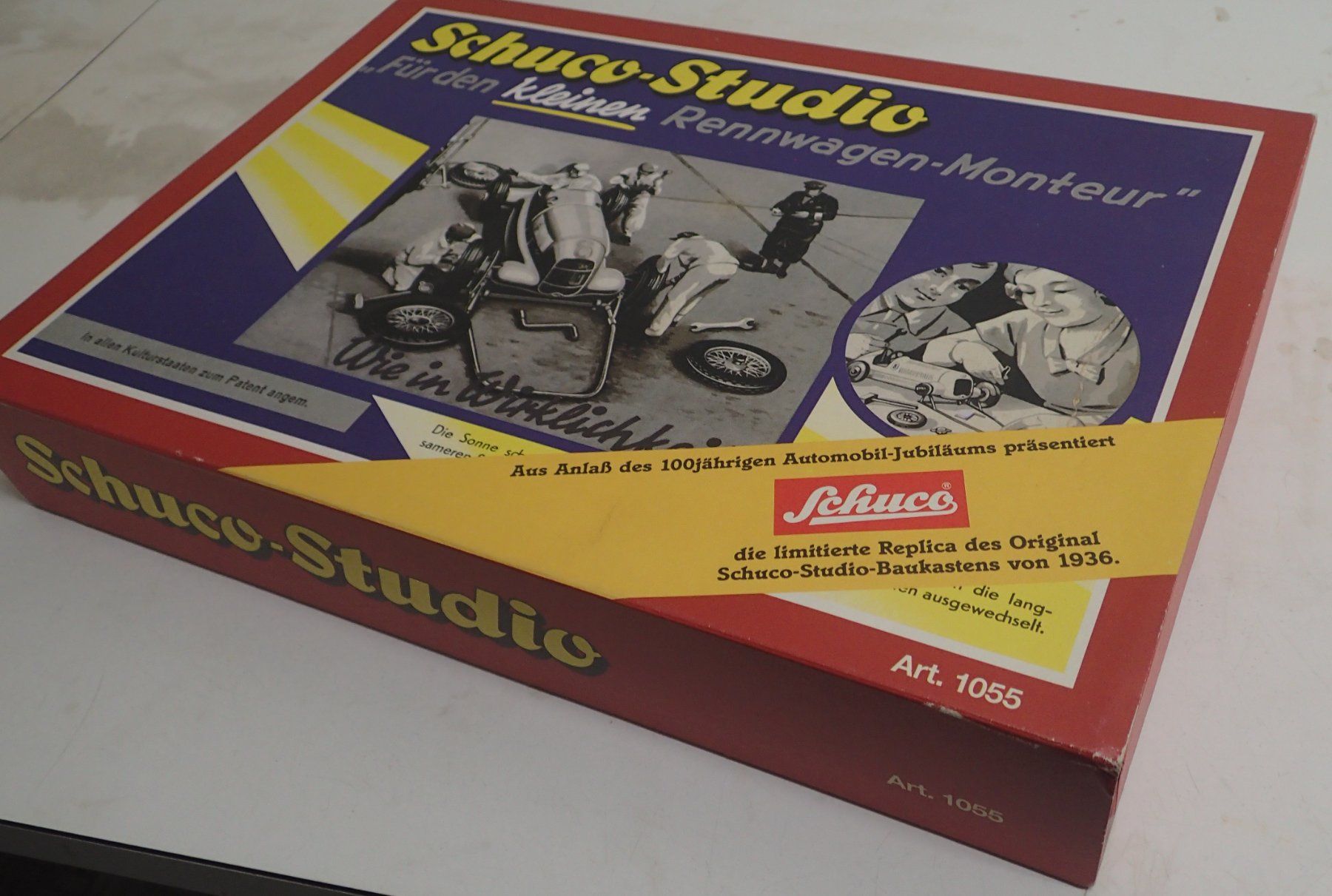 SCHUCO Studio 1055 - Rennwagen Bausatz , silber in OVP - NEU (Neuf ...