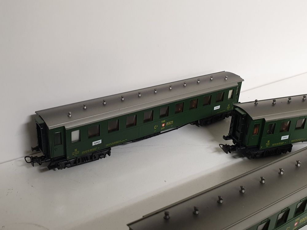Märklin SBB C4 Gotthardbahn Personenwagen H0/AC (Gebraucht) in Neuenhof für CHF 102 – mit ...
