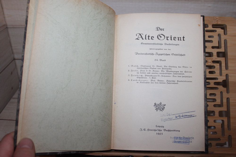 Der alte Orient Band 24 - 4 Hefte 1925 (Gebraucht) in Kaden für CHF 50 ...