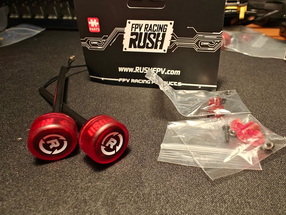 2x RUSH Cherry FPV antennas, UFL, RHCP, 5.8G, 155mm, new (Neu (gemäss ...
