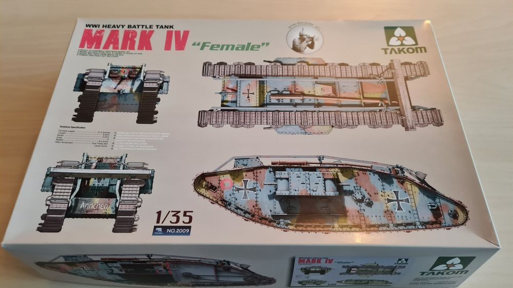 1:35 Mark IV Female - WK1 Panzer - Takom 2009 (Gebraucht) in ...