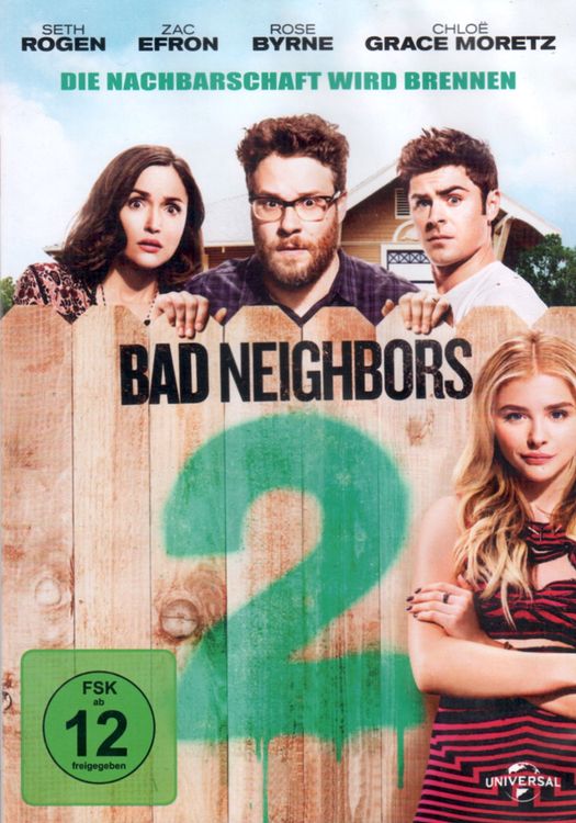 DVD: Bad Neighbors 2 (mit Seth Rogen, Zac Efron, Rose Byrne) (Gebraucht ...