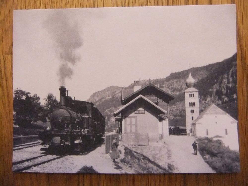 Visp-Zermattbahn Dampflokomotive im Bahnhof St.Niklaus (Gebraucht) in St. Niklaus VS für CHF 9 ...