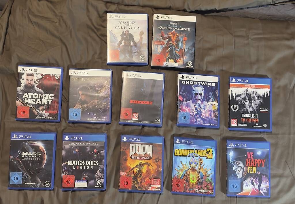 11 Spiele Bundle (ps5/ps4) (Neu (gemäss Beschreibung)) in Biberist für ...