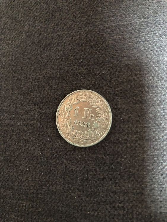 Piece 1 chf Franken argent silver Silber Münze 1928 | Kaufen auf Ricardo