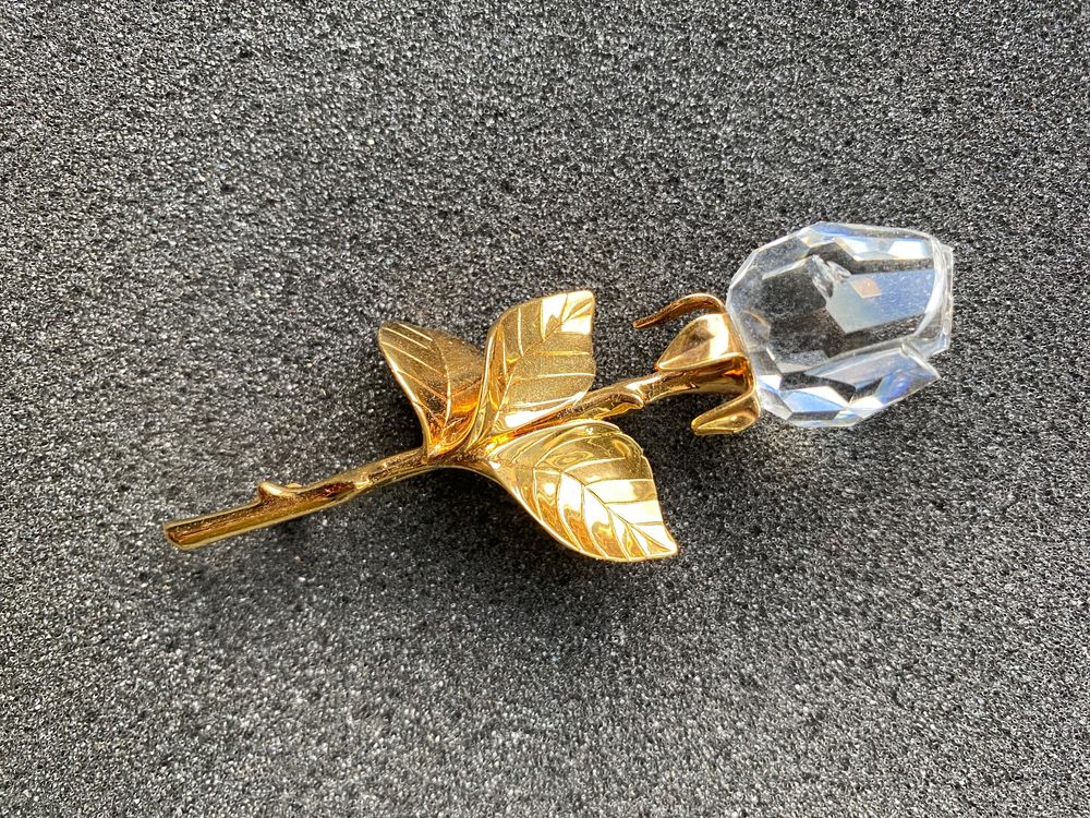 Swarovski Brosche Rose | Kaufen auf Ricardo