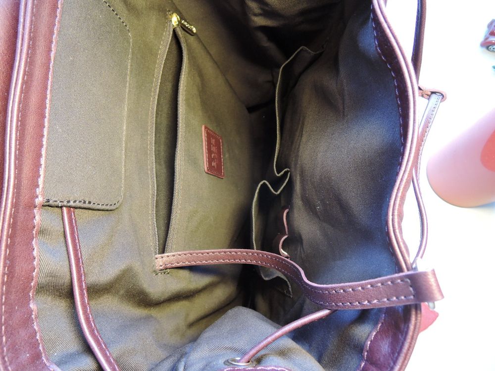 BREE Tagesrucksack Leder rot/braun (Neu (gemäss Beschreibung)) in ...