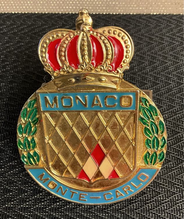 Monaco Monte-Carlo Wappen Emblem Vintage Auto Deko (Gebraucht) in ...