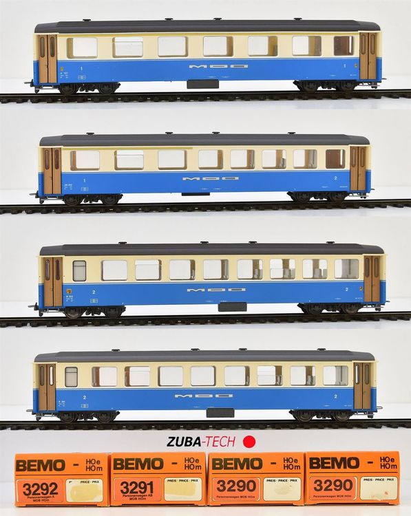 Bemo 4x Personenwagen MOB H0m GS mit OVP (Gebraucht) in St. Gallen für CHF 90.5 – mit Lieferung ...
