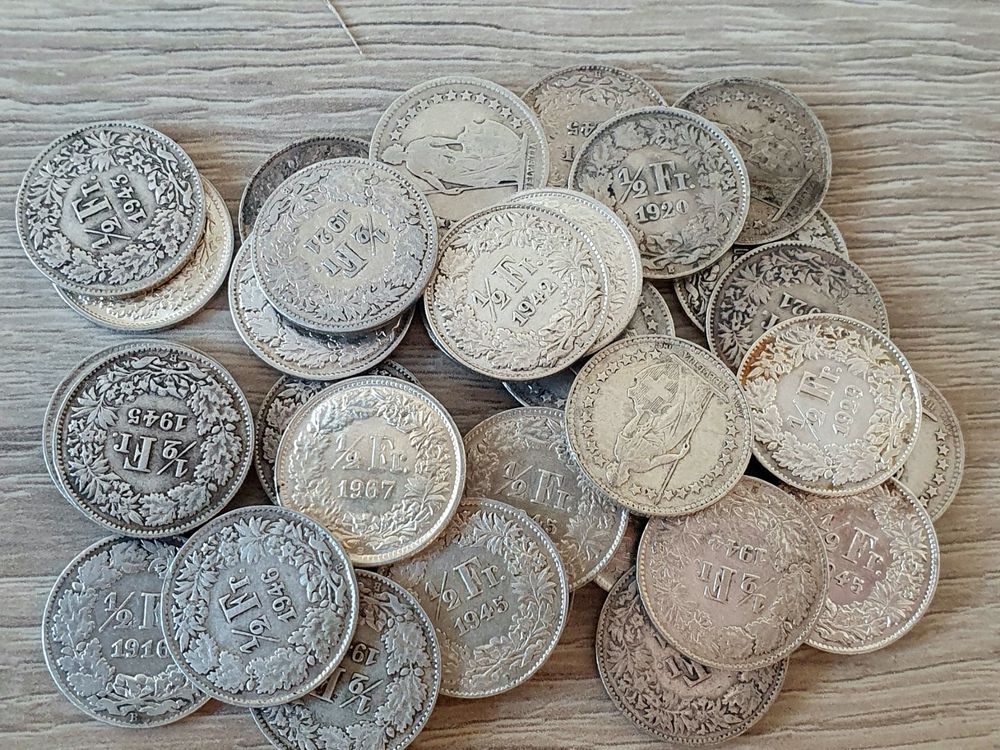 34 x 50 Rappen 1916 -1967 Silber (D'occasion) à luzern pour CHF 29 ...