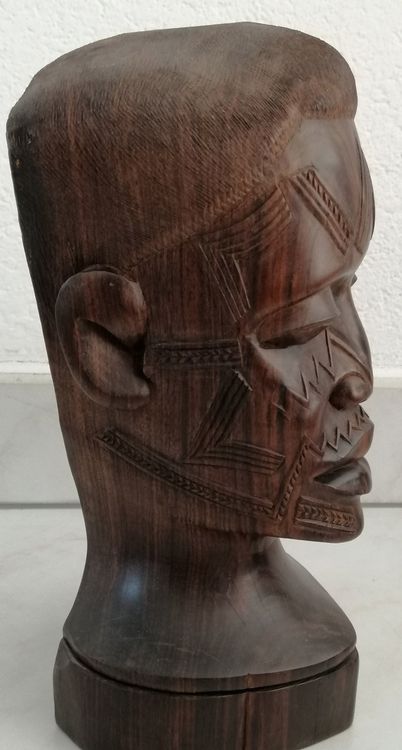 Kopf Holz handgeschnitzt, made by Wamakonde Tansania (Gebraucht) in für ...