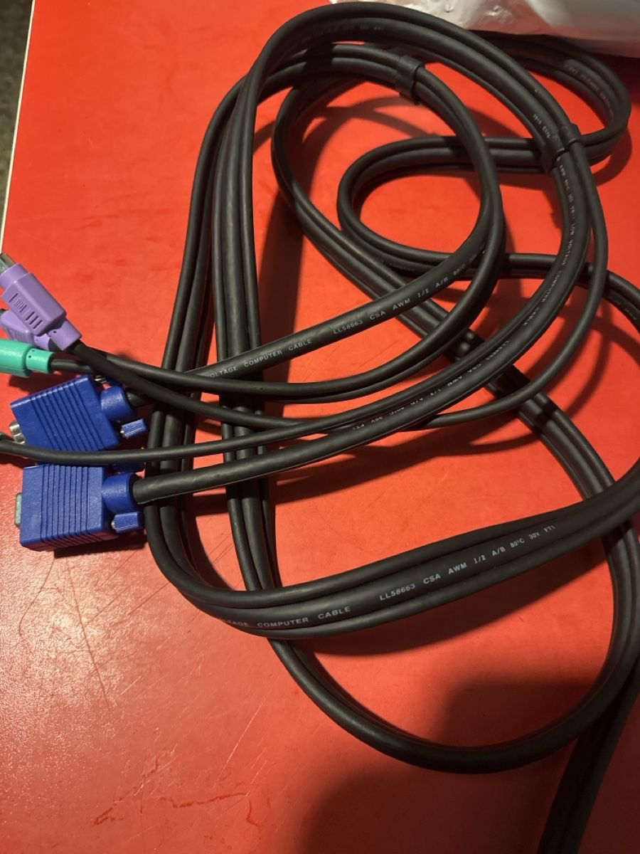 13x KVM-Kabel VGA + PS/2 (Keyboard & Maus) – aus Radiostudio (Gebraucht ...