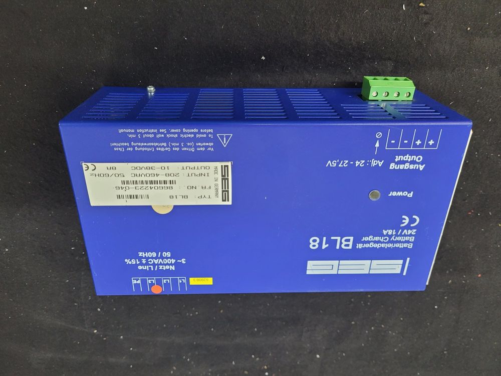 SEG Batterieladegerät BL18 - 3x400V / 24-27.5V (Gebraucht) in Vitznau ...