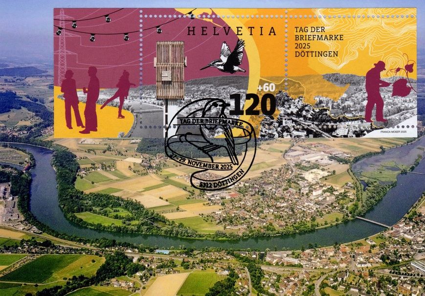 Maximumkarte TdB Döttingen 2025, Stempel Tag der Briefmarke (Neu ...