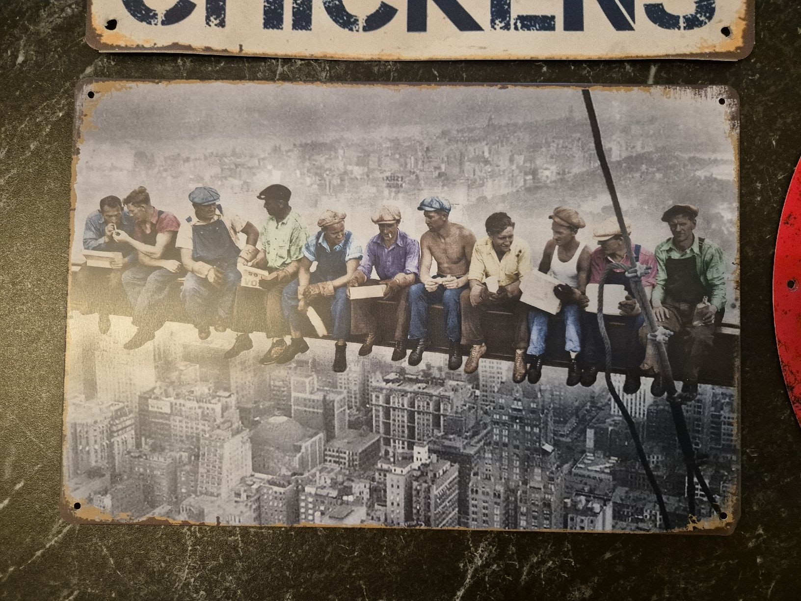 4 plaques métallique imprimé (D'occasion) à Le Locle pour CHF 5 – avec ...