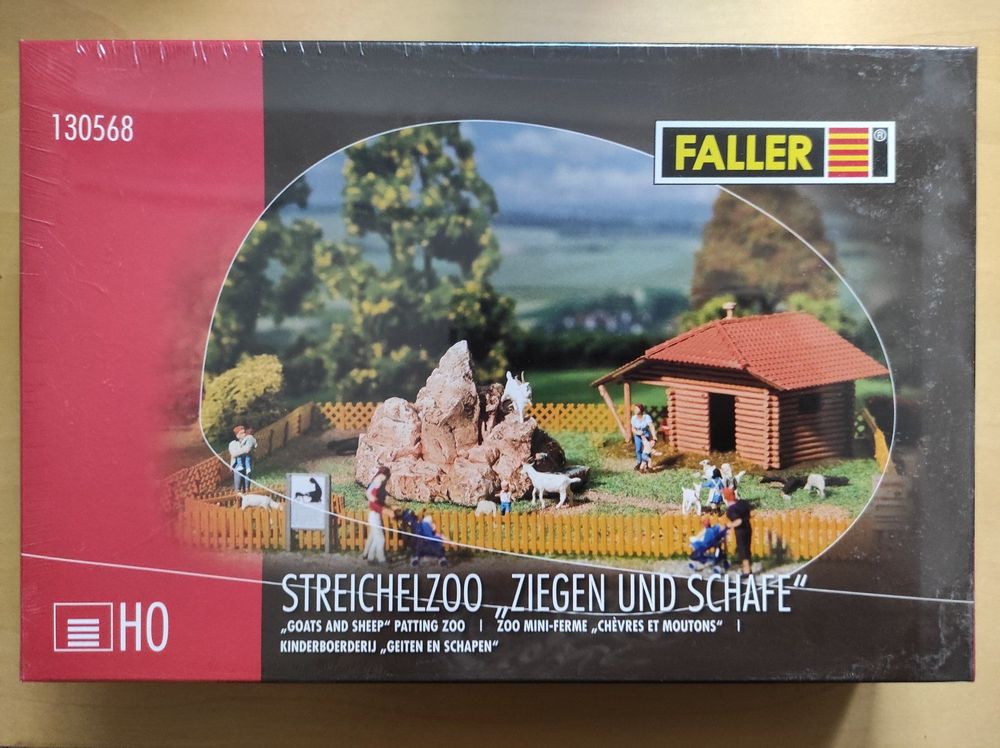 Streichelzoo "Ziegen und Schafe", Bausatz von Faller H0 (Neu und originalverpackt) in La Chaux ...