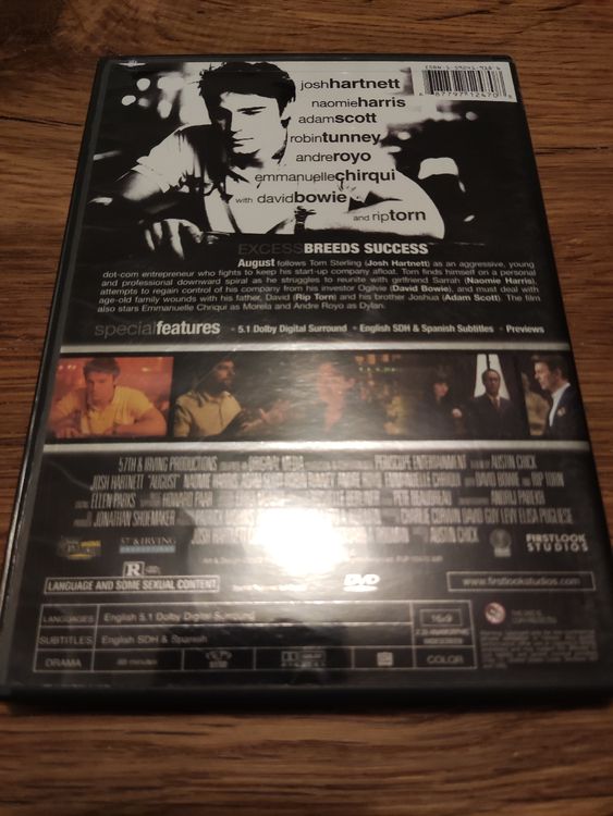 August mit Josh Hartnett (DVD) ungeöffnet (english) (Gebraucht) in Oberembrach für CHF 7 – mit ...