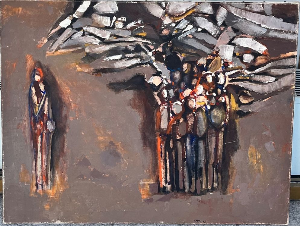 Georges Item (1927-1990) Grosse Abstrakte Gemälde | Kaufen auf Ricardo