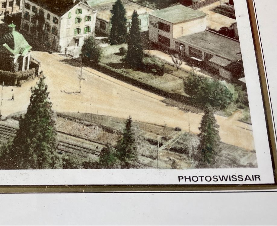 Horgen anno 1945, Photoswissair, gerahmt, Rarität! Top Zusta (Gebraucht ...