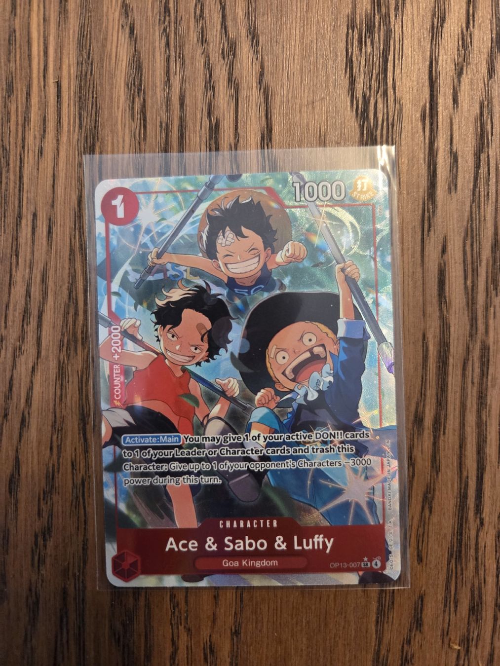One Piece Card Game: Ace, Sabo & Luffy op 13 (Neu (gemäss Beschreibung ...