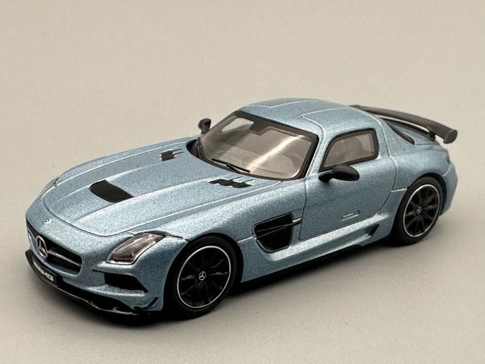 Mercedes SLS AMG Black Series 1:64 Tarmac Matte Blue neu OVP (Neu und ...