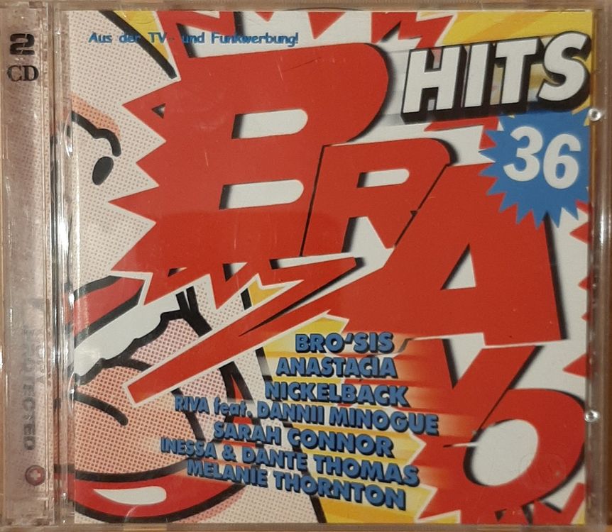 Bravo Hits 36, Swiss, 2CD, 2002, Hit Compilation, Sampler (Gebraucht) in Amriswil für CHF 1.6 ...