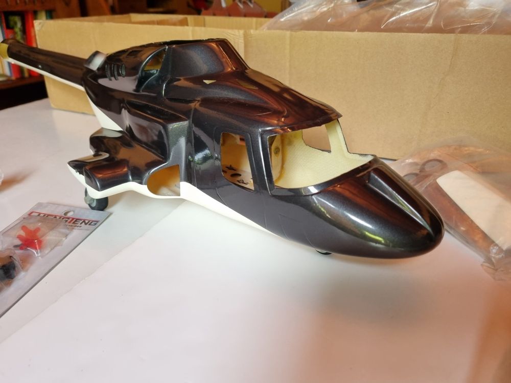 RC AIRWOLF cockpit, format 450, EK4-0060, E-Sky (Neuf avec emballage d ...