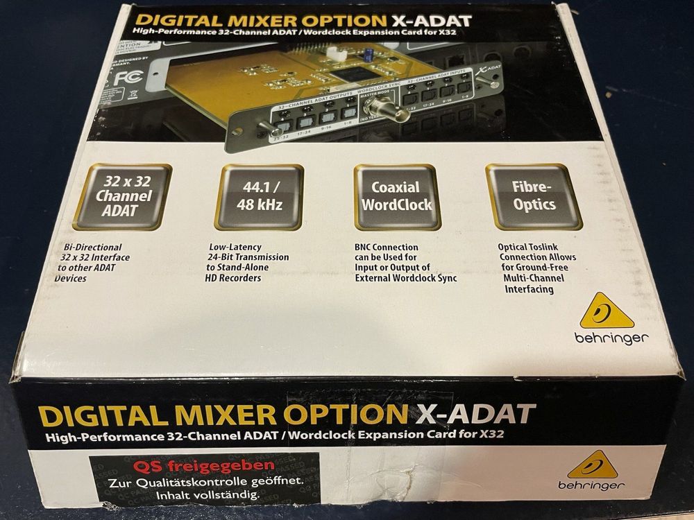 Behringer X-ADAT Wordclock-Erweiterung (Gebraucht) in Wittenbach für CHF 180 – mit Lieferung auf ...