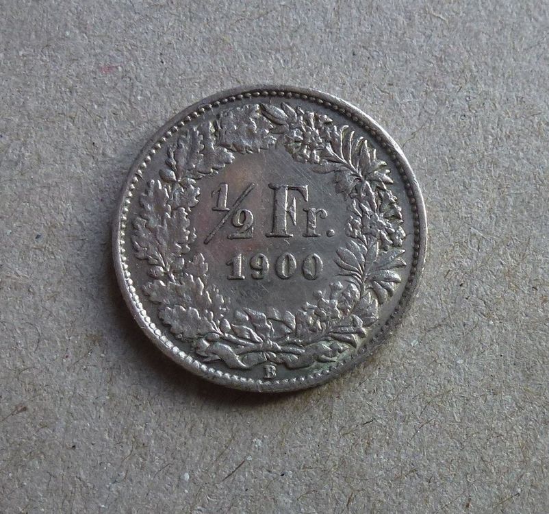 ++ 1/2 Franken 1900 B, gute Erhaltung (Gebraucht) in Walkringen für CHF 115 – mit Lieferung auf ...