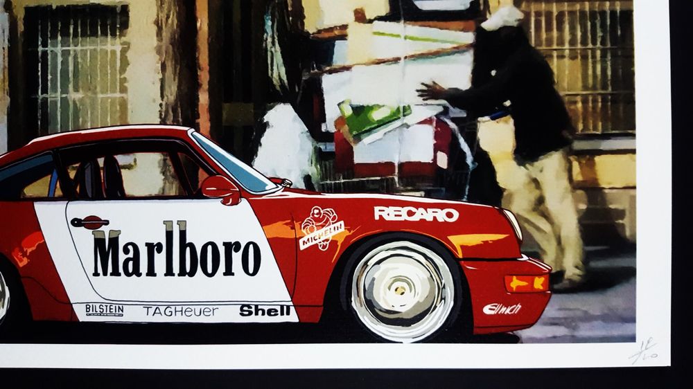 Death NYC Graffiti Pop Art Druck " Porsche 911 in the City (Neu (gemäss ...