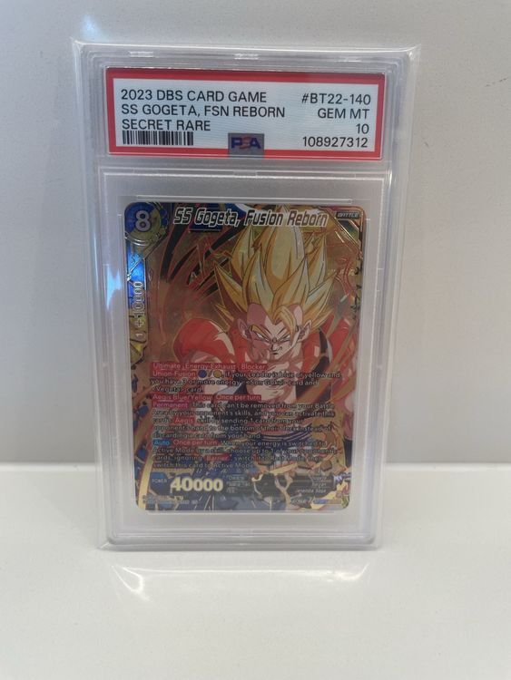Dragon Ball Karte SS Gogeta Fusion Reborn Secret Rare PSA 10 (Neu (gemäss Beschreibung)) in ...