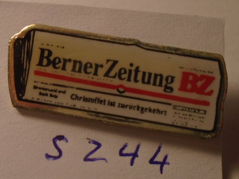 1 Berner Zeitung BZ Pin (S244) (Gebraucht) in Winterthur für CHF 1 ...