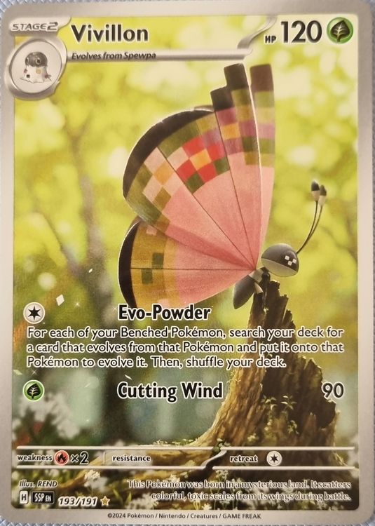 Pokemon Surging Sparks Vivillon IR EN (Neu (gemäss Beschreibung)) in ...