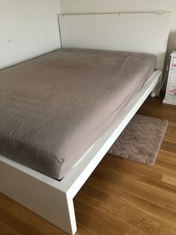 AB 1.- Ikea Malm Bettgestell hoch 140 x 200 inkl Matrazze! | Kaufen auf Ricardo