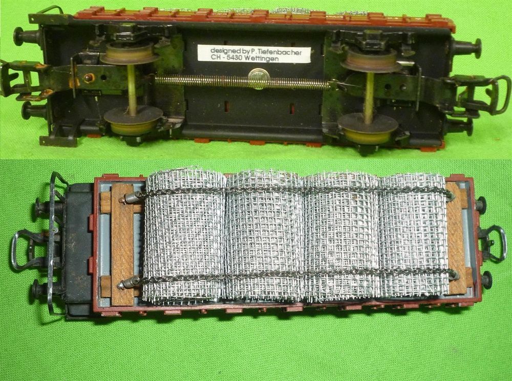 SBB Rungenwagen M6 67045 HAG DRAHTROLLEN-Ladung v. Tiefenb. (Gebraucht ...