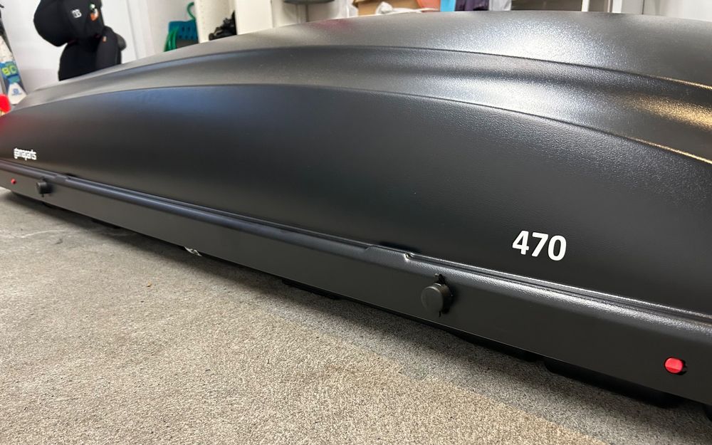 Gamaparts Dachbox 470l schwarz matt Ganz neu! (Neu (gemäss Beschreibung ...
