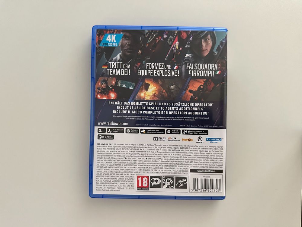 Tom Clancy's Rainbow Six Siege, Sony Playstation 5, PS5 (Neu (gemäss ...
