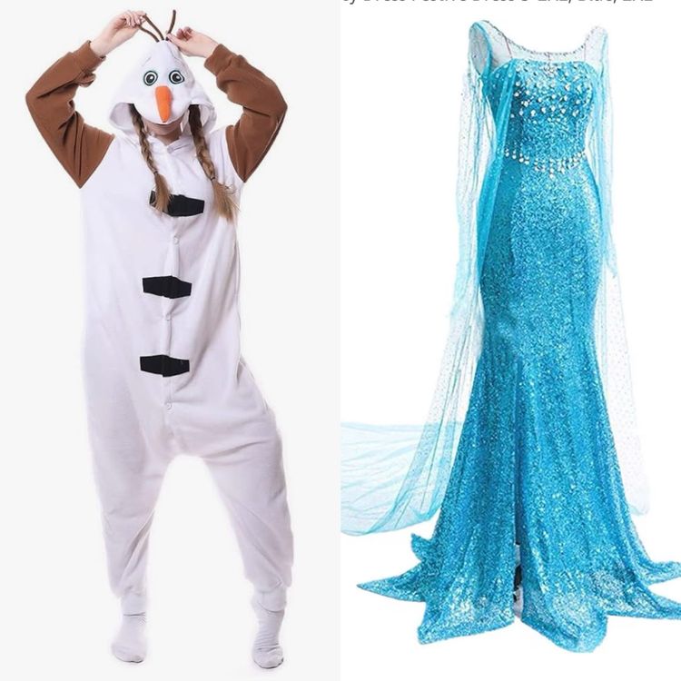 Adult size Elsa Costume + Olaf Onesie from Frozen (Neu (gemäss ...