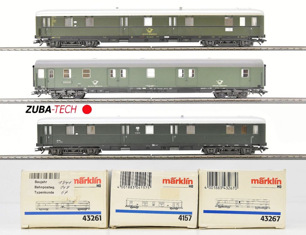 Märklin 3x Postwagen der DB/ÖBB H0 WS mit OVP (Gebraucht) in St. Gallen ...