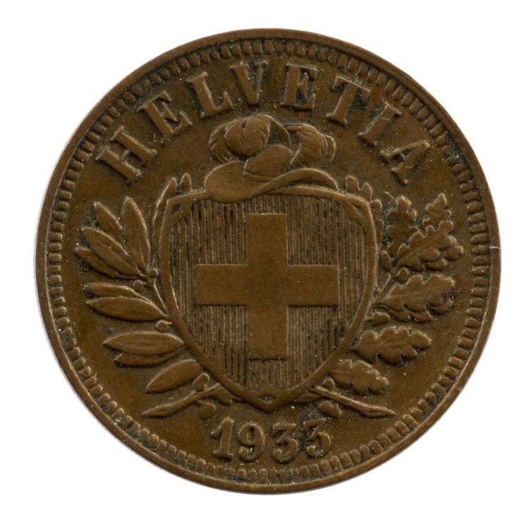 Schweiz / Suisse - 2 Rappen - 1933 (Gebraucht) in Rotkreuz für CHF 18 – mit Lieferung auf ...